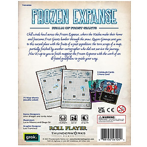 Thunderworks Games - Cartographers: Map Pack 4, Frozen Expanse | Expansion for The Award-Winning Game of Fantasy Map Drawing | Strategy Flip and Write Board Game |Family Game for 1-75 Players