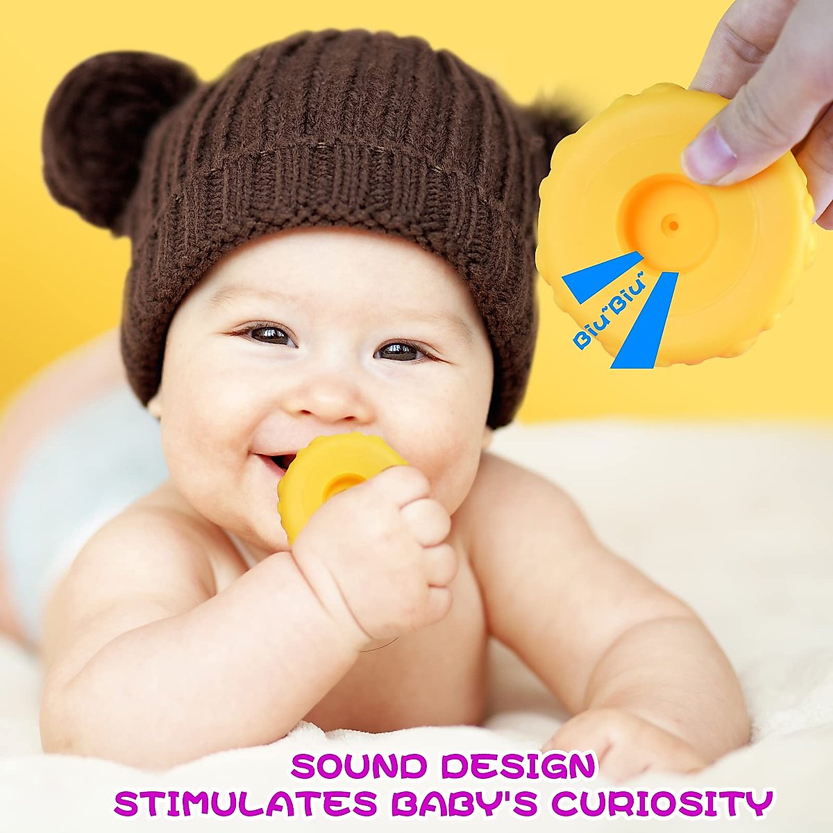 DASIGJID Stacking & Nesting Circle Toy, Soft Building Rings Stacker & Teethers, Squeeze Play with Early Educational Learning Stacking Tower, Best Gift for 6+ Months Boys & Girls