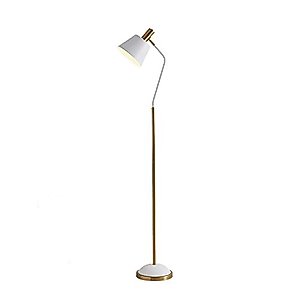 Floor lamp Led Floor Lamp Living Room Nordic Bedroom Study Simple Post-Modern Reading Floor Lamp with remote control white Floor Light (Color : White, Size : Remote control)
