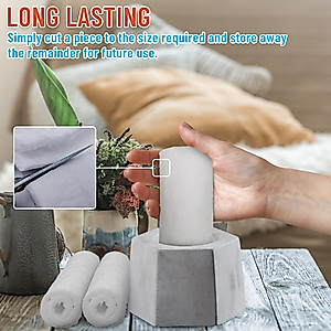 Pack 8 Ceramic Wool Wick for Tabletop Fire Pit Extended Burn Time, Ceramic Wool Sponge Insulation Ethanol Fireplace Fuel Wick Sponge for Tabletop Alcohol Fireplaces (8INx6IN)