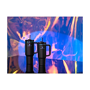 STANLEY Quencher H2.0 Tumbler with Handle and Straw 30 oz | Flowstate 3-Position Lid | Cup Holder Compatible for Travel | Insulated Stainless Steel Cup | BPA-Free | Black Chroma