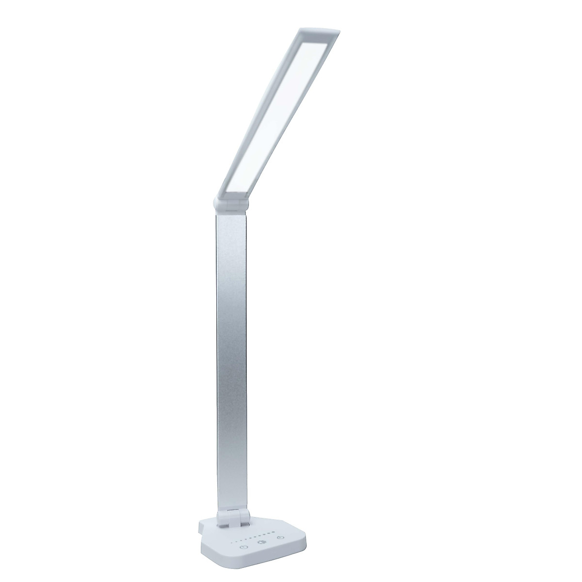 LED Desk Lamp, Wireless Charger, Dimmable, USB Charging Port,5 Modes, Reading Light for Home, Office , Touch Control, Auto-Off Timer Lamps (Silver 2.0)