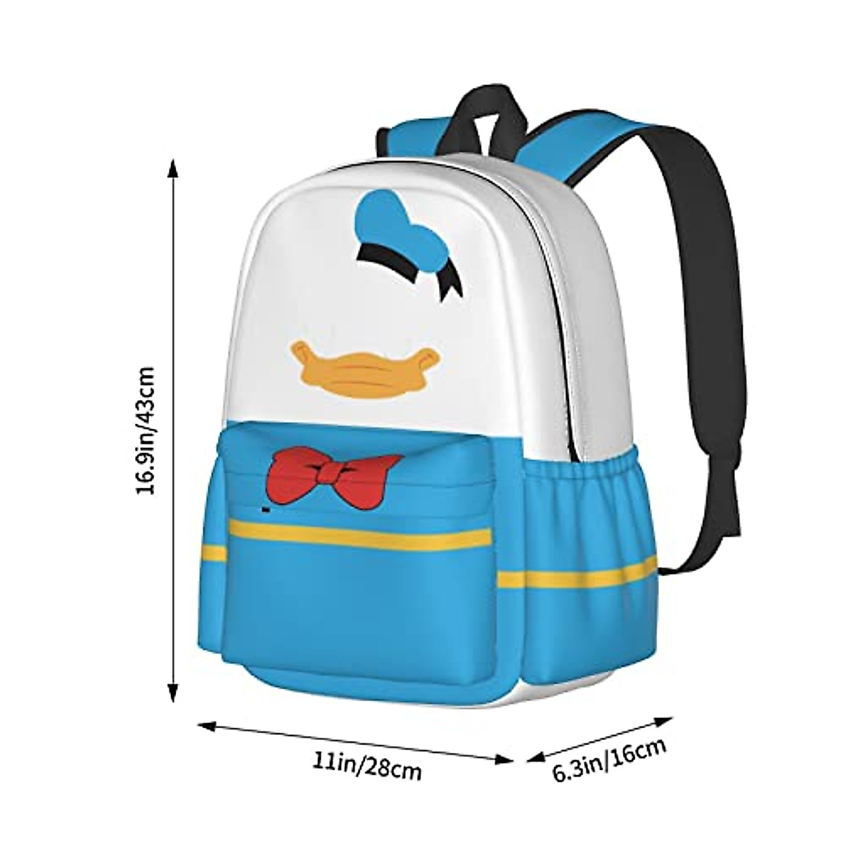 Cartoon Anime Backpack,3d Print Laptop Bag Large Casual Daypack Waterproof Backpacks For Travel Large Capacity Backpack，17 Inch (Blue)