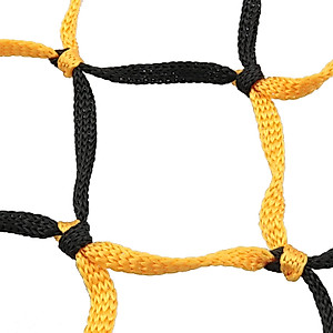 SJZBIN Single Ball Mesh Bag 2PCS Basketball Ball Carry Mesh Storage Net Bag Single Football Holder Black and Yellow