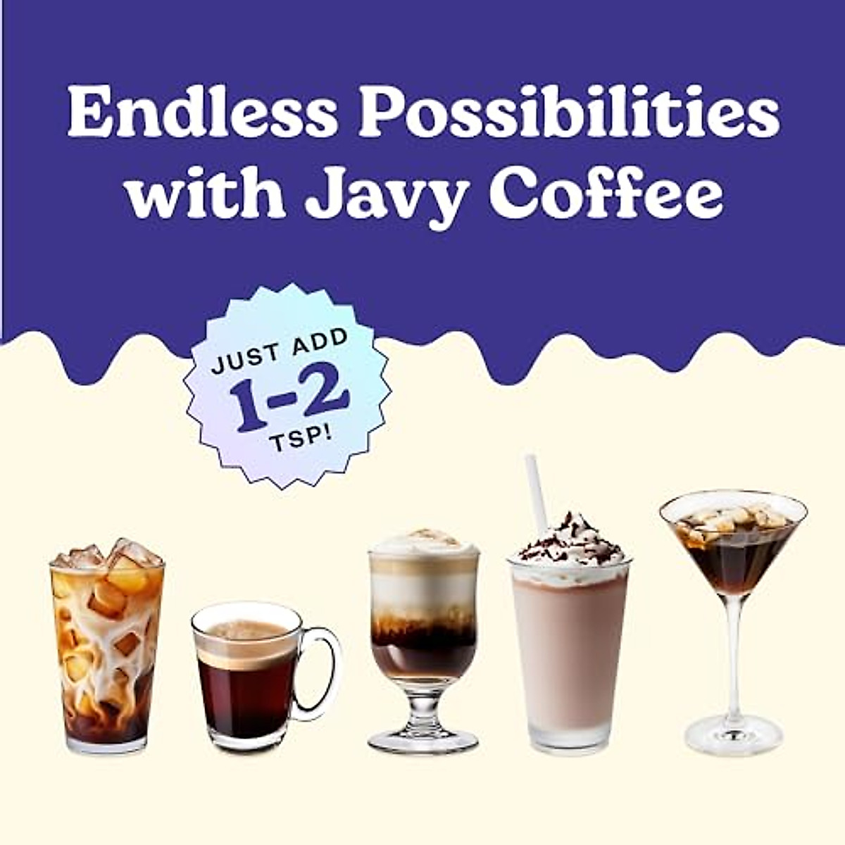 Javy Coffee Concentrate - Cold Brew Coffee, Perfect for Instant Iced Coffee, Cold Brewed Coffee and Hot Coffee, 35 Servings - Original Decaf