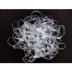 D.I.Y 1/4" Clear Elastic, 100% Thermoplastic Polyurethane, Small Packaging by Anytape Korea, 10 Yard, 30 Yard, and 500 Yard Packaging Available (1/4" Clear 500 Yard)