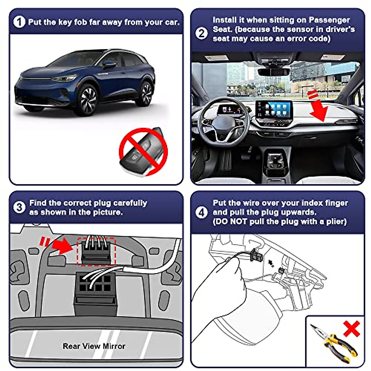 Fitcamx 4K Dash Cam Compatible with Volkswagen ID.4 2021 2022 Pro S & Audi Q4 e-tron 2022 2023, OEM Factory Look, 2160P UHD Video WiFi, G-Sensor, Loop Recording, Easy to Install, 64GB Card