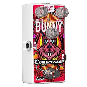 AZOR Compressor Pedal Bunny Low Noise Compression Guitar Effect Pedal for Electric Guitar & Bass True Bypass AP510