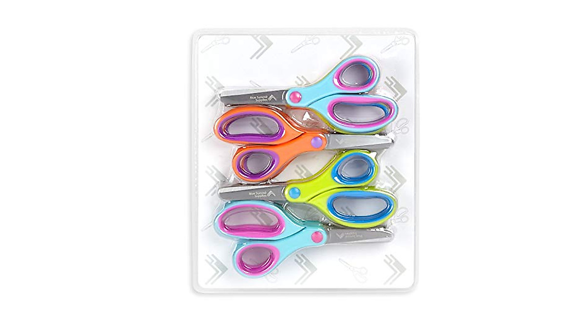 Kids Safety Scissors Bulk Pack - Durable & Colorful | Blue Summit