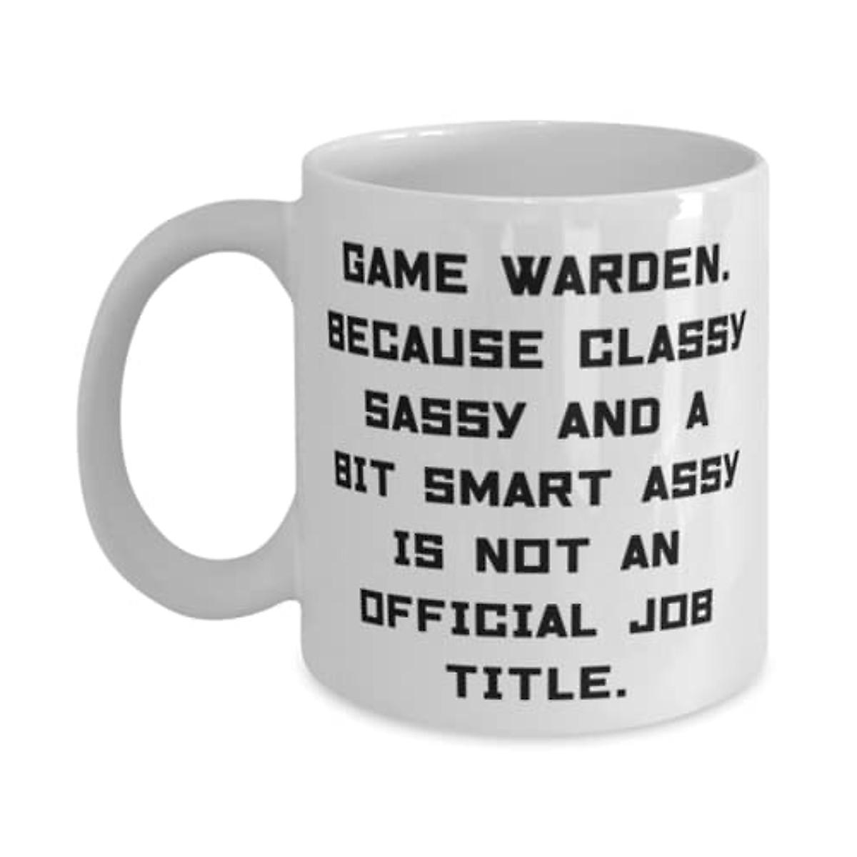 Game Warden. Because Classy Sassy and a Bit Smart Assy. 11oz 15oz Mug, Game warden Present From Friends, Best Cup For Friends, Game warden appreciation gifts, Game warden retirement gifts, Game