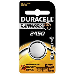 Duracell Lithium Battery Security 3 Volt DL2450B 1 Each (Pack of 3)