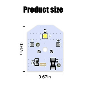 WR55X11132 Led Light Replace 3033142 PS4704284 WR55X25754 WR55X26486 for GE Refrigerator Light Bulb 1Pack