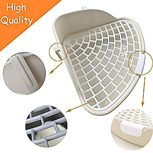 Hamiledyi Bunny Litter Pet Toilet Potty Trainer Corner Pan Bedding Box for Small Animal Guinea Pig Ferret Hamster Dwarf Rabbit(White)