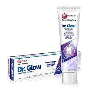 Dr. Glow Gingivitis Treatment Toothpaste for Elderly & Mid-Aged, Gum Repair for Receding Gums Hydroxyapatite Toothpaste, Periodontal Disease Treatment for Seniors, Fluoride Free Gum Disease Treatment