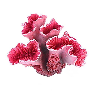 Gatuida Artificial Coral Plant, Aquarium Decorations Fish Tank Ornament Decor Artificial Polyresin Coral Reef Decoration Accessories for Betta Fish Tank Aquarium Landscape