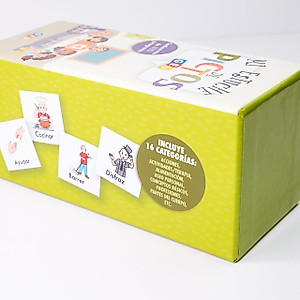 Flash Cards | Toddler Flash Cards | Flash Cards for Toddlers | Kindergarten Flash Cards - Autism Communication Cards in Spanish with pictograms to Learn Sight Words, Colors, Numbers from 3 Years Old