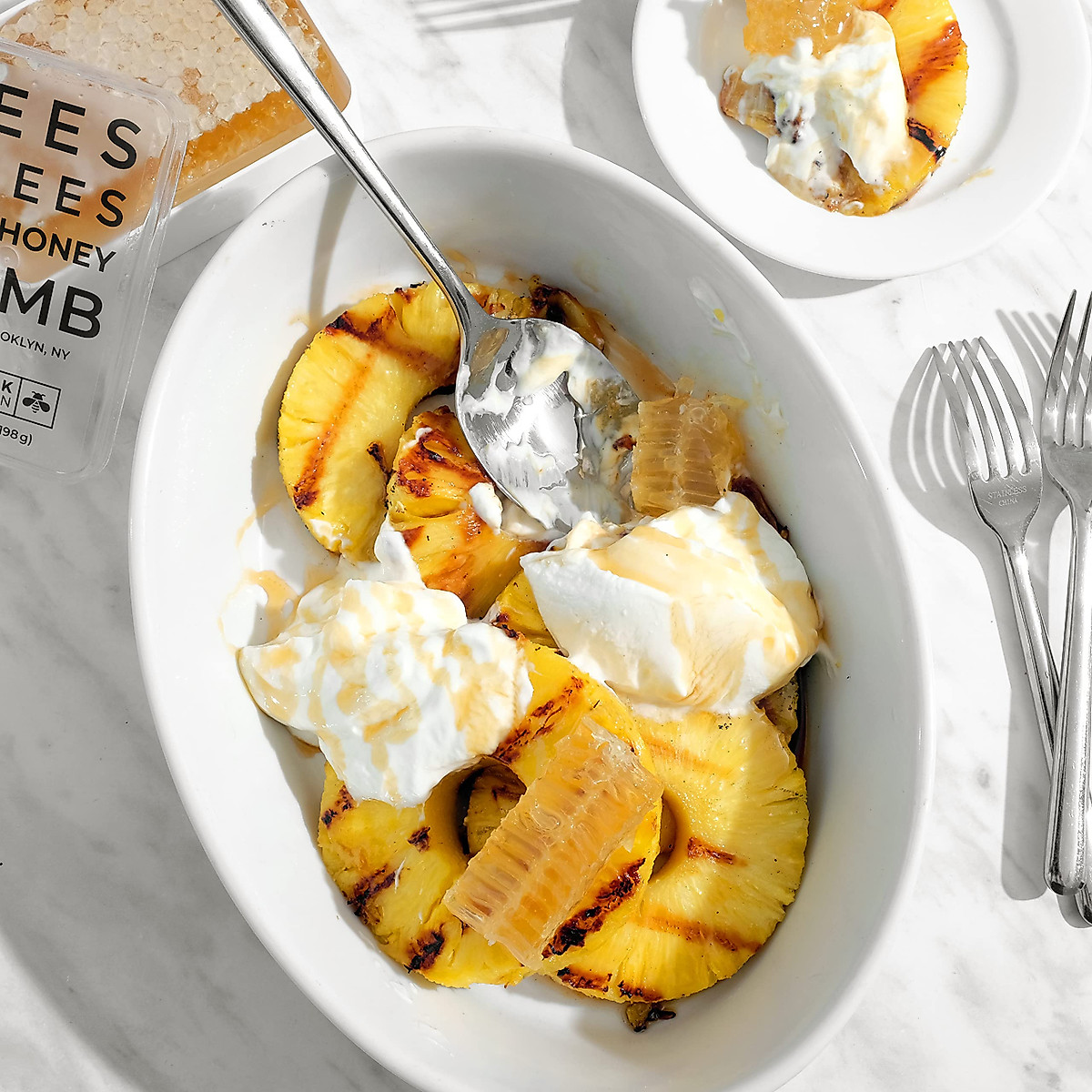 7oz Acacia Honeycomb, 100% Edible Raw Honeycomb in Double Sealed Packaging, Gluten Free Paleo Gourmet Gift