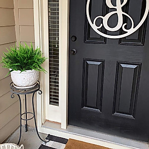 Ollain Artificial Plants 6Pcs Boston Fern Grass Fake Green Bushes Artificial Shrubs Bush Faux Indoor Outdoor UV Resistant Greenery Indoor Outside for Home Garden Porch Window Box Décor