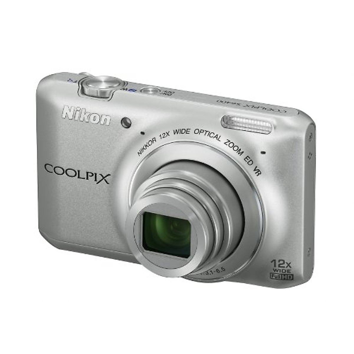 Nikon COOLPIX S6400 16 MP Digital Camera with 12x Optical Zoom and 3-inch LCD (Silver) (OLD MODEL)