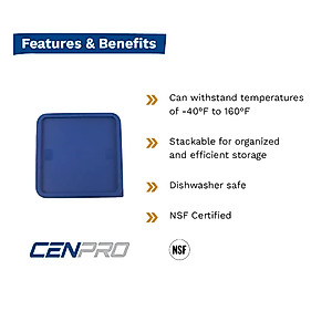 CenPro 29A-068 - Lid for CenPro 12 and 18 Qt. Storage Containers - Fits 29A-057, 29A-058, 29A-059, and 29A-060