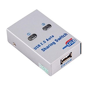 Premium USB2.0 True Automatic Sharing Switch - 2 Computers shares 1 USB device such as a priter, scanner, USB Hard drives,...