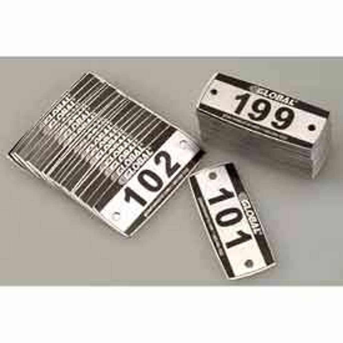 Global Industrial Locker Number Plate Kit, Numbered 101-299
