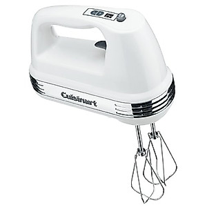 Cuisinart HM-90S Power Advantage Plus 9-Speed Handheld Mixer with Storage Case, White
