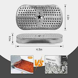 Kinghardcase Pistol/Gun/Ammo Case Safe Dehumidifier Silica Gel with Rechargeable Beads, Compact Design and Various Sizes for Vault Humidity Control and Rust Prevention (2pcs)