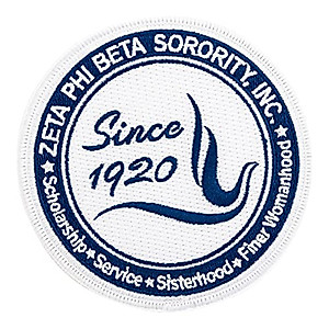 Desert Cactus Zeta Phi Beta Sorority Patch Embroidered Appliqué Sew or Iron On Greek Blazer Jacket Bag (Patch 7)