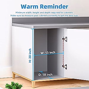 G-TING Pull Out Cabinet Organizer, Under Sink Slide Out Storage Shelf with 2 Tier Sliding Wire Drawer - 12.6W x 16.53D x 12.99H - Request at Least 13 Inch Cabinet Opening(Black)