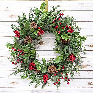 UWIOFF 12 Pack Artificial Red Berry, 10.2" Holly Christmas Berries Stems for Christmas Tree Wreath Decorations, Crafts, Festival Holiday and Home Decor