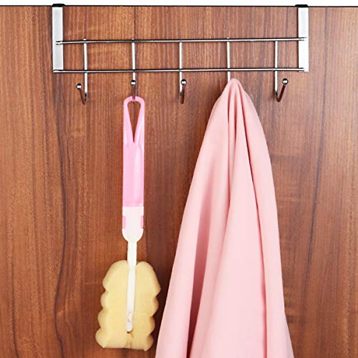 Garneck Over The Door Hook Stainless Steel Door Hanger Towel Rack Door Coat Rack Hanger for Hanging Clothes Towels Coats Hat