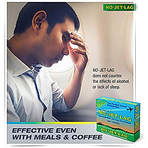 Miers Laboratories No Jet Lag Homeopathic Jet Lag Remedy (1 Pack, 32 Chewable Tablets), Travel Must Have, Flight Essential for Jet Lag Relief, Plant-Based.