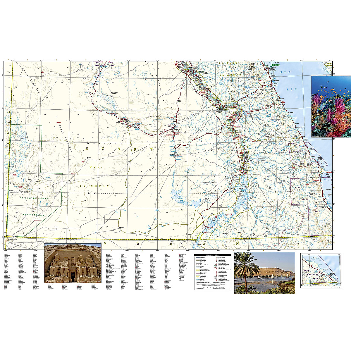 Egypt Map (National Geographic Adventure Map, 3202)