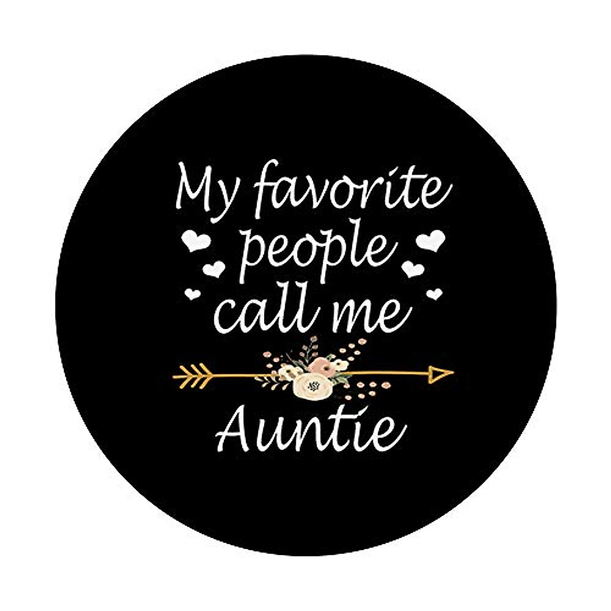 My Favorite People Call Me Auntie Christmas Gifts PopSockets PopGrip: Swappable Grip for Phones & Tablets