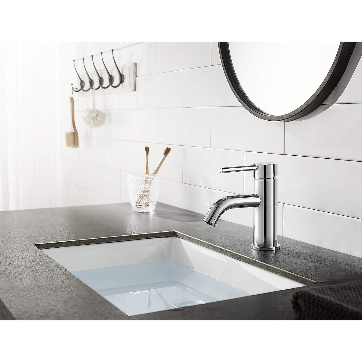 Kingston Brass LS8221DL Concord Bathroom Faucet, Polished Chrome, 2.13 x 4.88 x 6.13