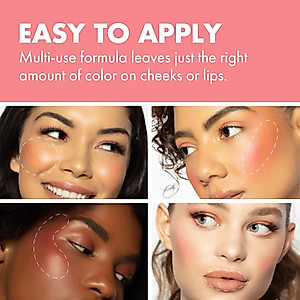 Milani Cheek Kiss Liquid Blush Makeup - Blendable & Buildable Cheek Blush, Lightweight Liquid Blusher and Cheek Color