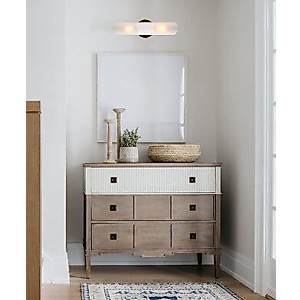 DAYCENT Modern Farmhouse Black Bathroom Light Fixtures Wall Sconces Set of Two Cylinder Sconce Lighting