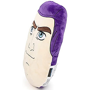 Jay Franco Disney Pixar Lightyear Buzz Lightyear Shaped Decorative Pillow - Kids Super Soft Throw Plush Pillow - Measures 15 Inches (Official Disney Pixar Product)