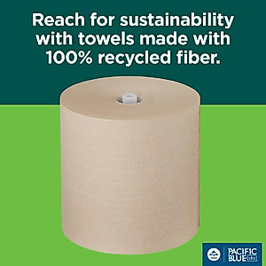 Pacific Blue Ultra 8" High-Capacity Automated Touchless Paper Towel Dispenser by GP PRO (Georgia-Pacific); Black; 59590; 12.9" W x 9" D x 16" H; 1 Dispenser