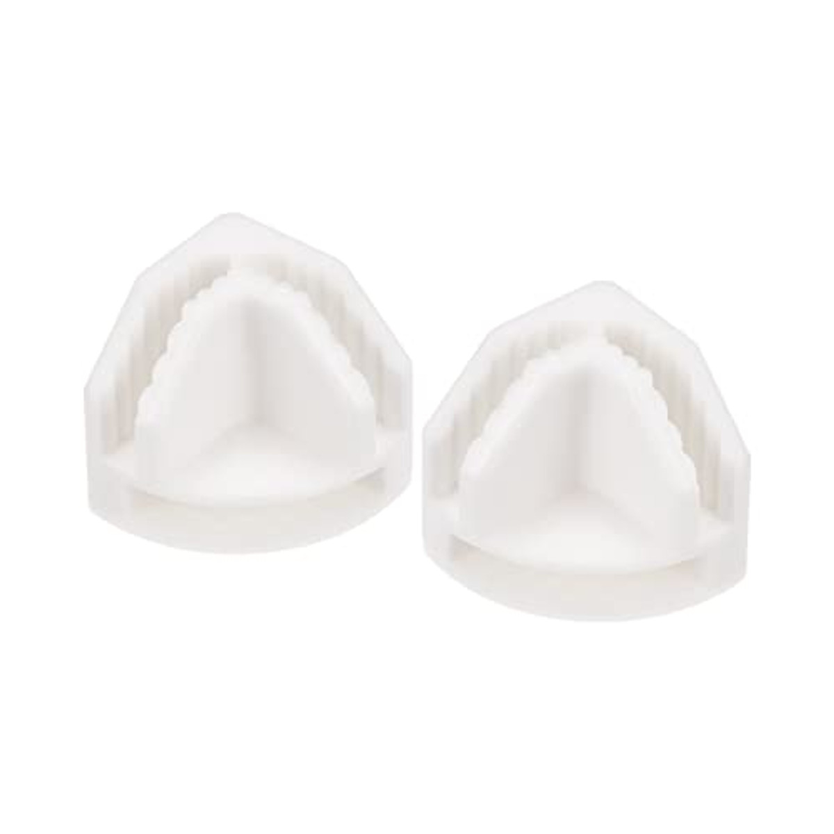 uxcell Plastic Wire Cube Connectors, 23x23mm Angle Grid Buckle Clip for Storage Shelving Cabinet Organizer, White, 20Pcs