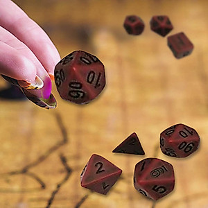 Dungeons and Dragons Rustic Dice Set | 7 Piece DND Dice Set | Includes Carrying Bag | 14+ | Officially Licensed | by Just Funky