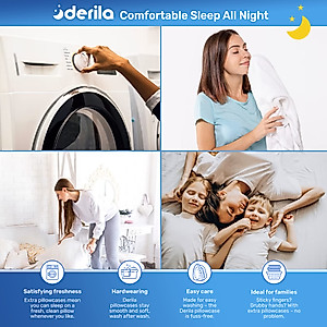 Derila Pillowcase | Designed to Keep Your Derila Memory Foam Pillow for snoring Relief Covered and Protected with This Crisp, Clean, White Pillowcase Made from Premium Materials