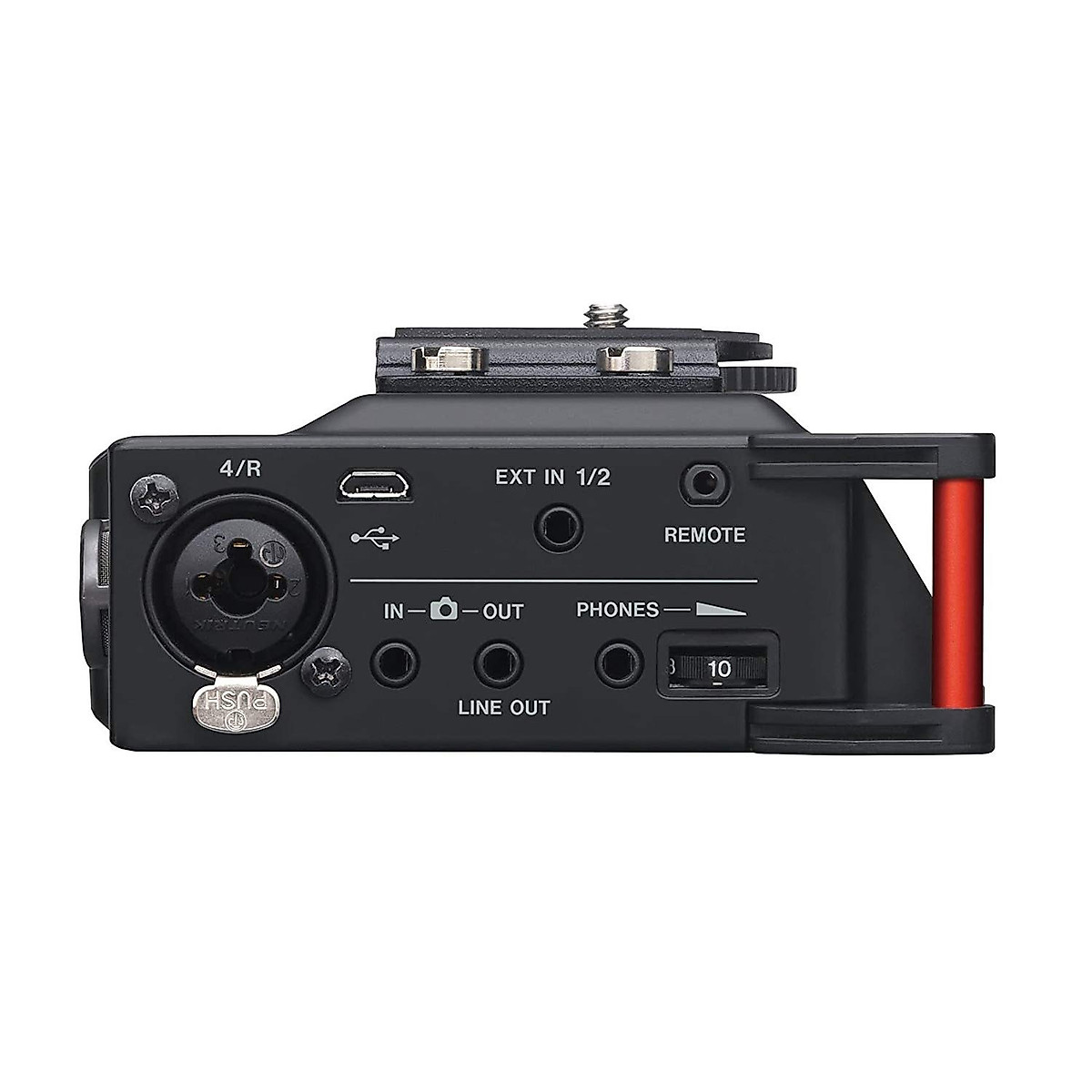 Tascam DR-70D 4-Track Portable Recorder Bundle with 64GB Memory Card and Card Reader (3 Items)