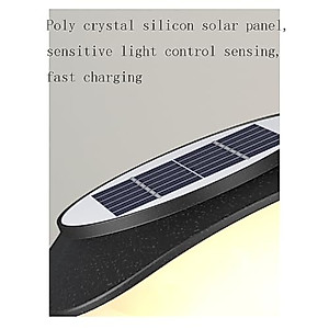 VELLOW Outdoor Courtyard Solar Post Lights Modern Creative Solar Home Villa Decoration Column Light LED Waterproof Warm White Post Lamp Decorations Landscape Lighting for Patio Porch Railing