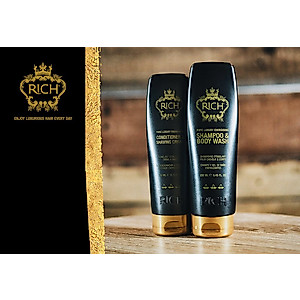 RICH Hair Care Pure Luxury Energizing Shampoo and Body Wash, 8.45 oz.