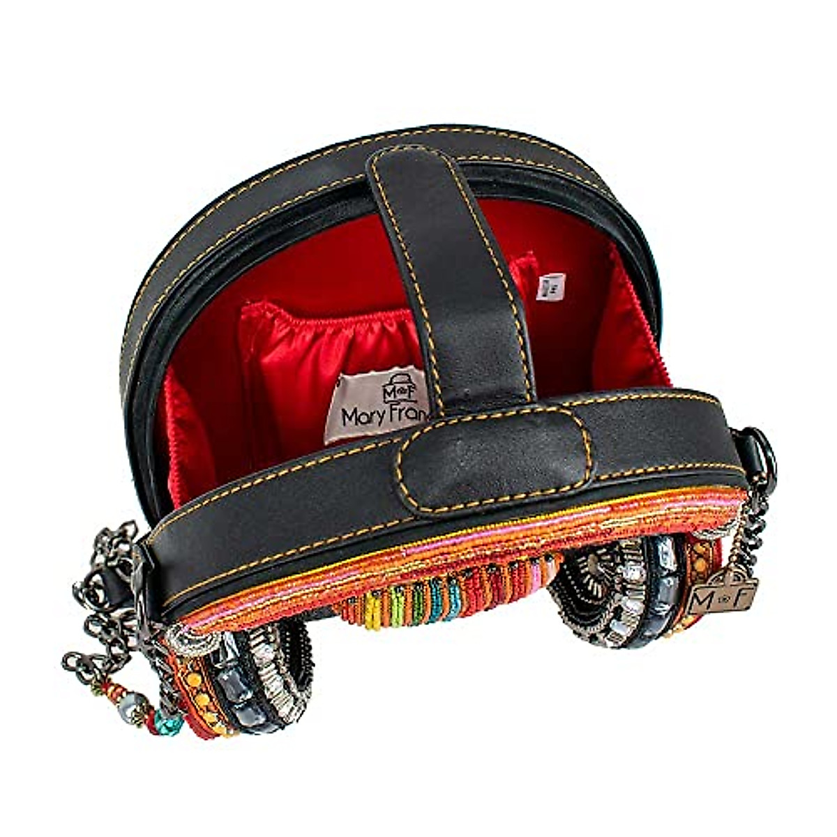 Mary Frances Listen in Crossbody Headphones Handbag, Multi