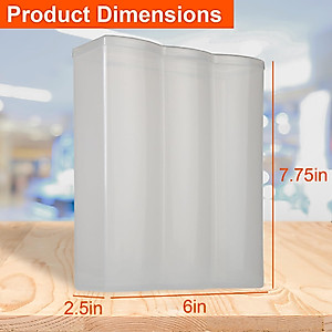 Home-X Convenient Cracker and Cookie Keeper. 3 Rows