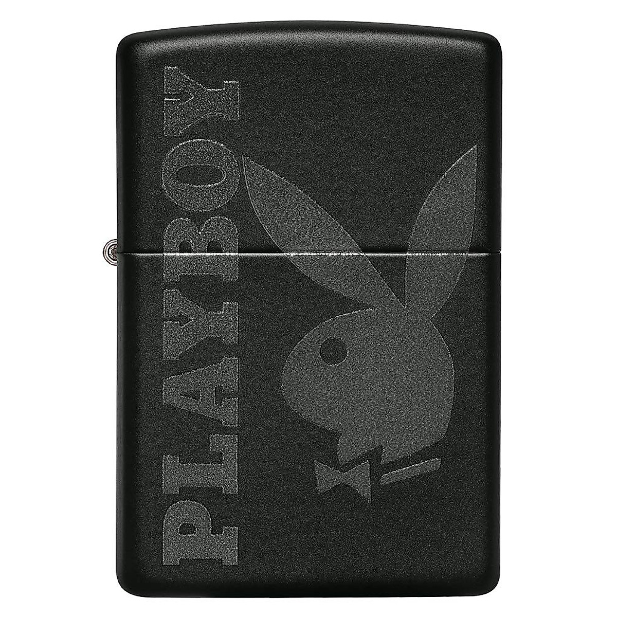 Zippo Playboy Black on Black Matte Pocket Lighter