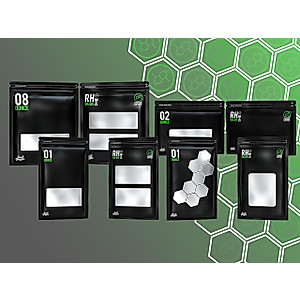 Sweet Decades 1 Ounce Bags - 50 Pack Lock & Seal Storage & Curing Bags Heat Sealable 6" x 9.8" x 3.15" Inch (1oz, 28g)